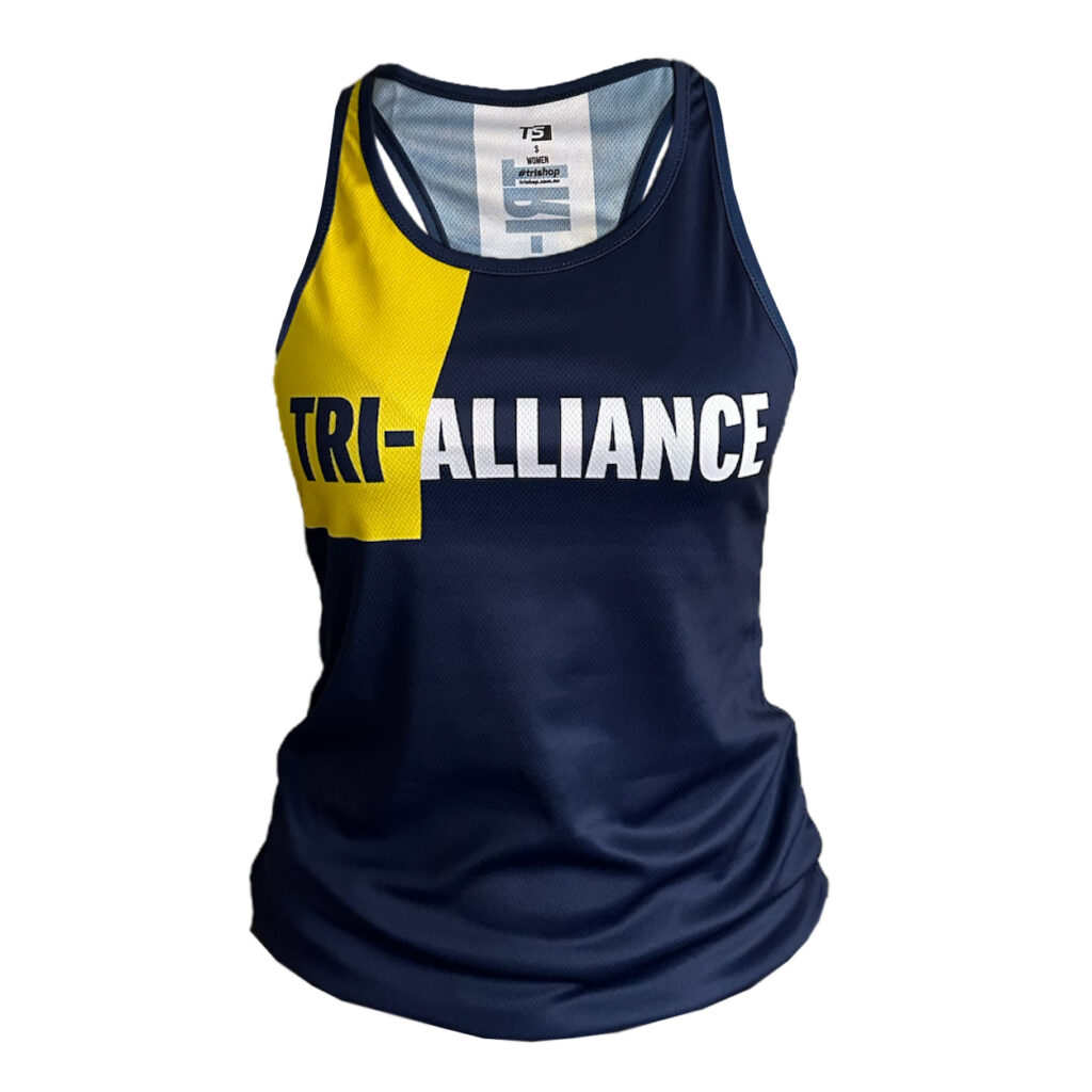 Female performance running singlet - TRISHOP